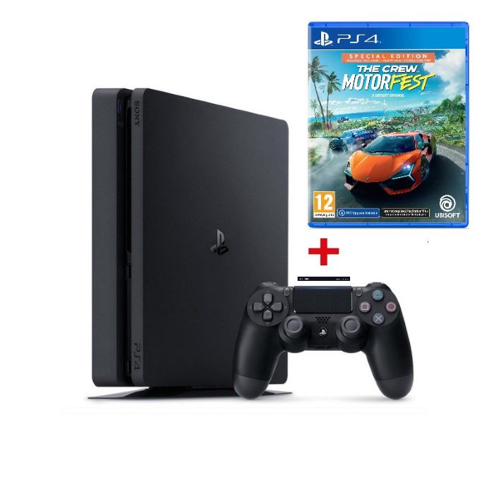 PlayStation 4 Slim 500 GB + The Crew Motorfest - GAME ELECTRONIC