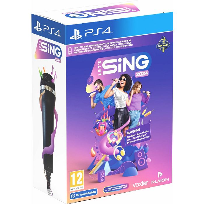 Let’s Sing 2024 – Single Mic Bundle PS4 - GAME ELECTRONIC